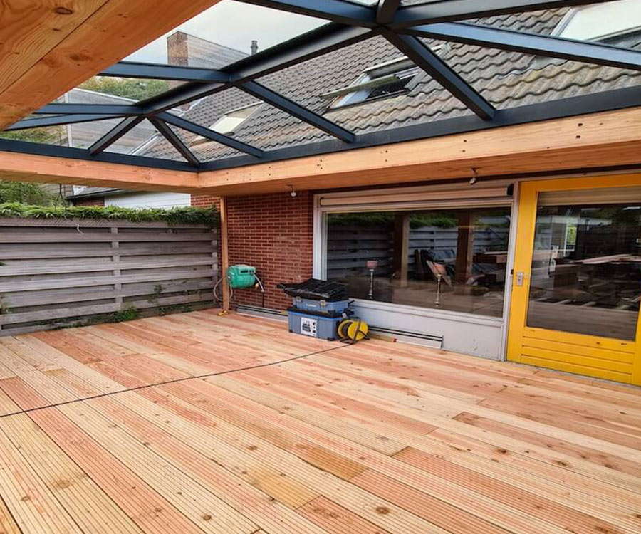 Houten overkapping op maat - Pre Wood Outdoor