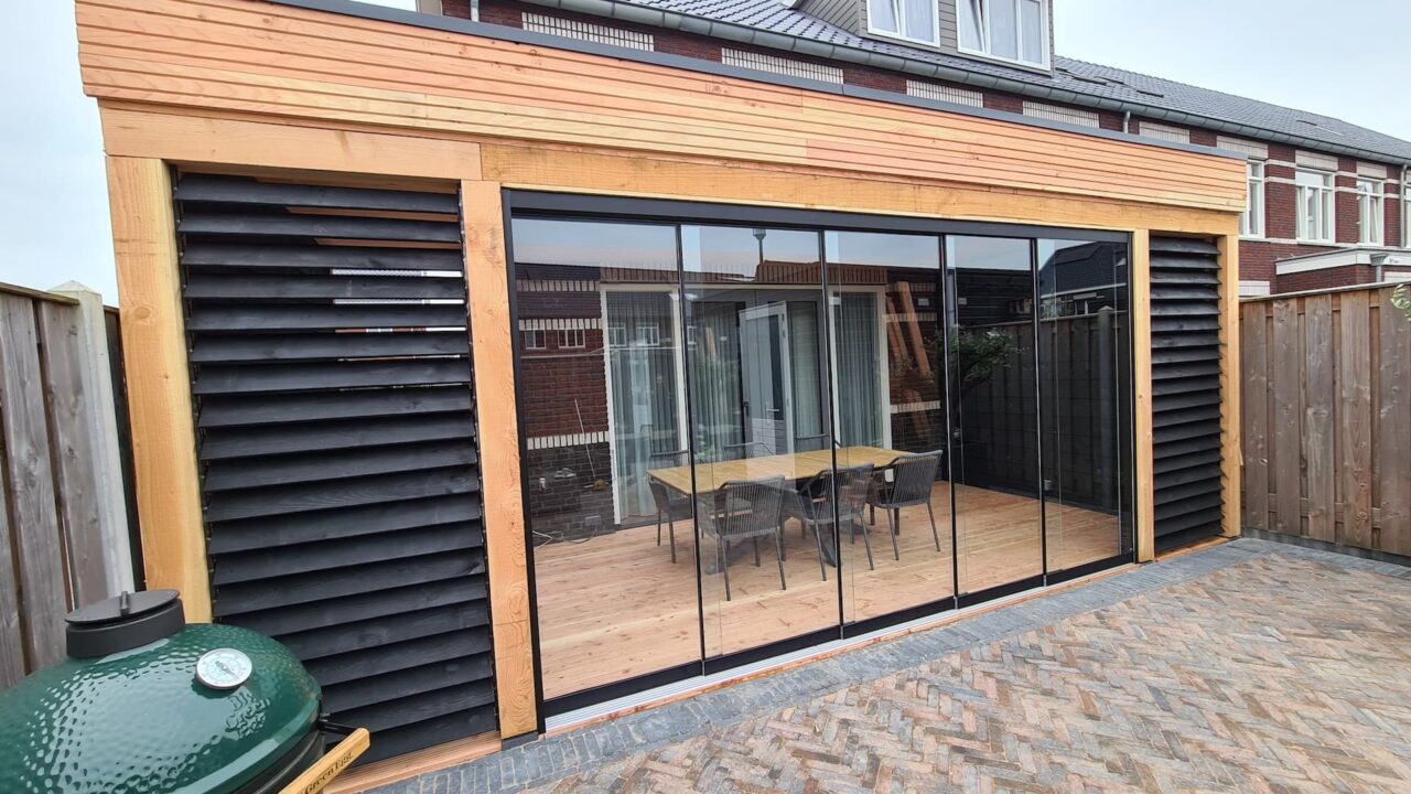 Overkapping met shutters | Maatwerk | Pre Wood Outdoor